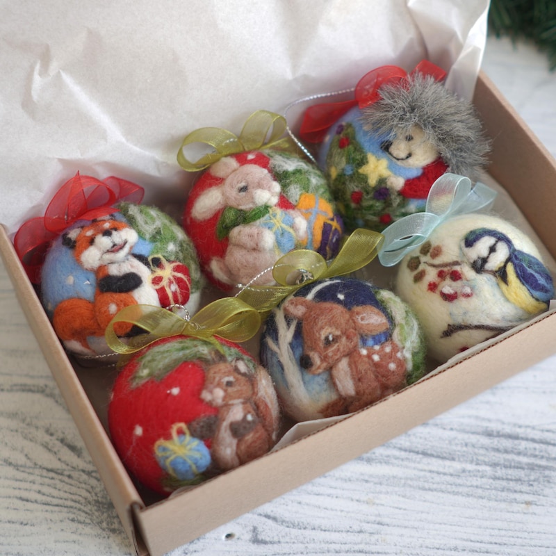 Felt Ornament Set - Etsy