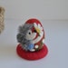 Easter Decoration Easter Egg Hedgehog and Daisy, Handmade Felt Art ...