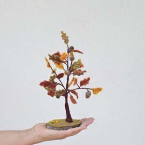 Small Handmade Felt Oak Tree for Home Fall Decor 25cm (10in) - Etsy