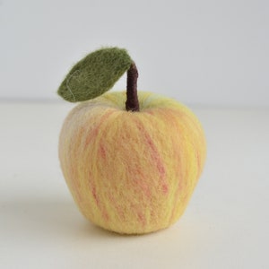 One or Set Needle Felt Apple in Different Collors With Leaf in Life ...