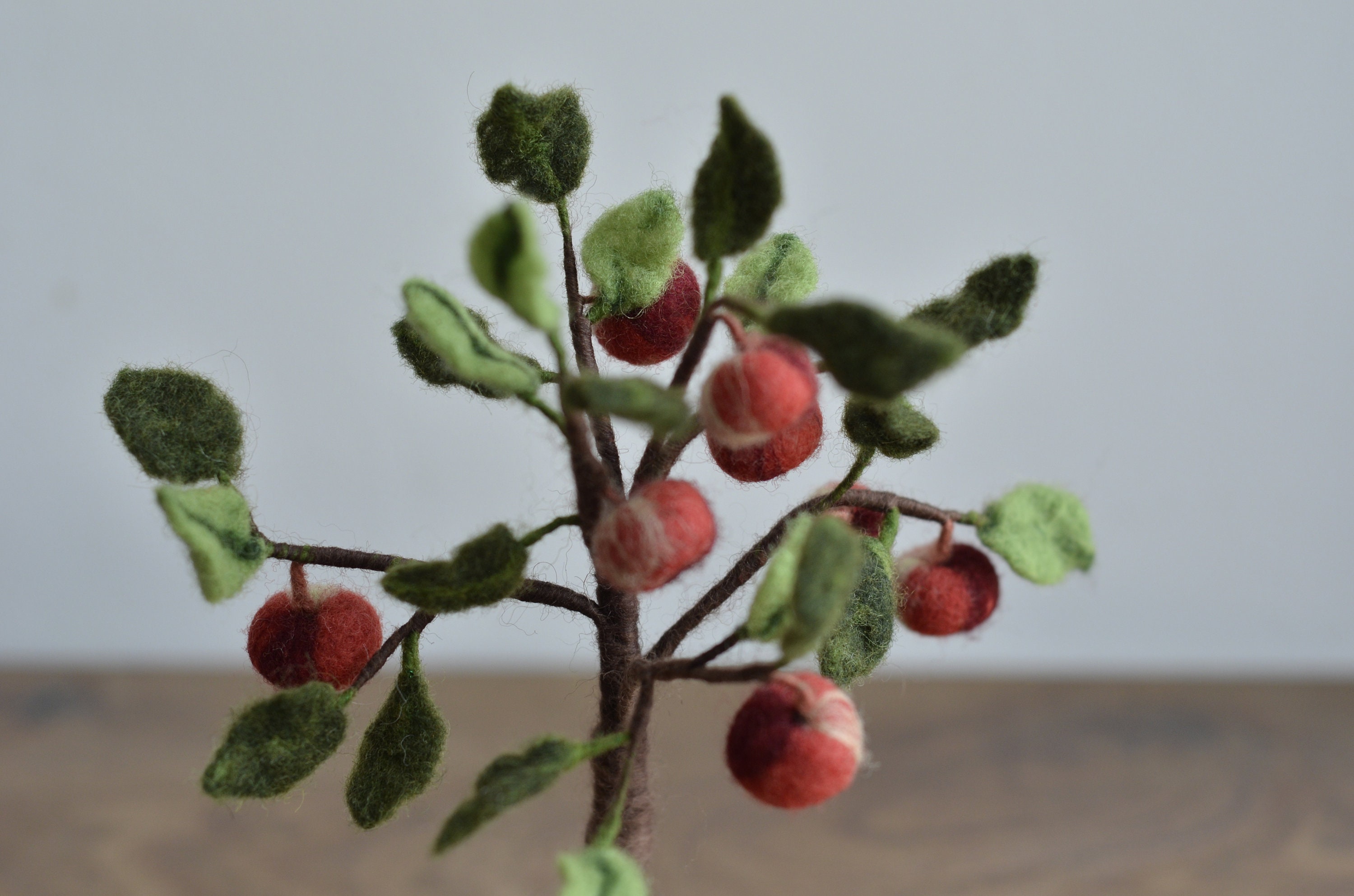 Small or Big Felt Decorative Apple Tree Art Decoration Gift - Etsy