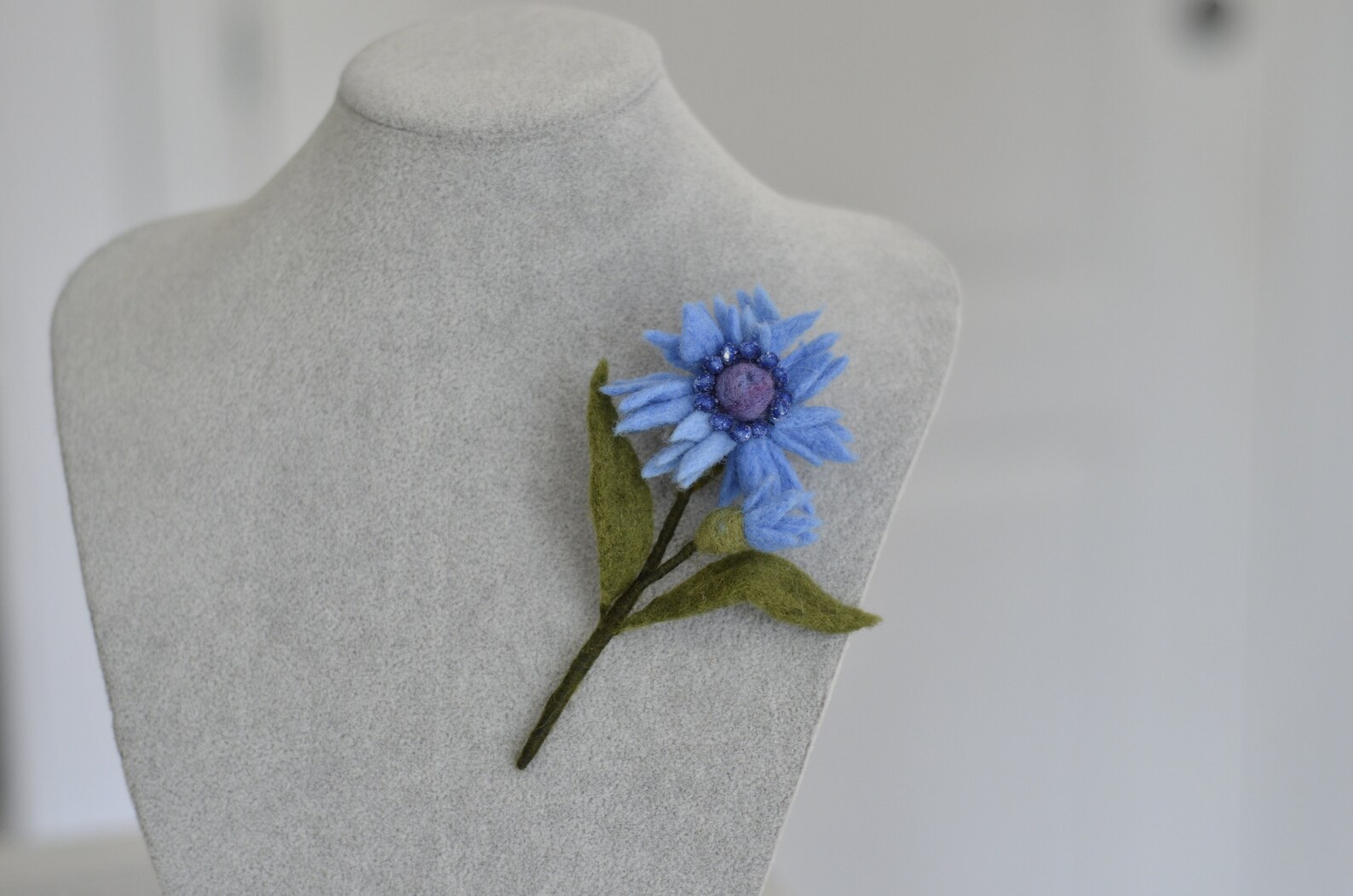 Cornflower Pin Light Blue Flower Brooch Wedding Boutoniere - Etsy