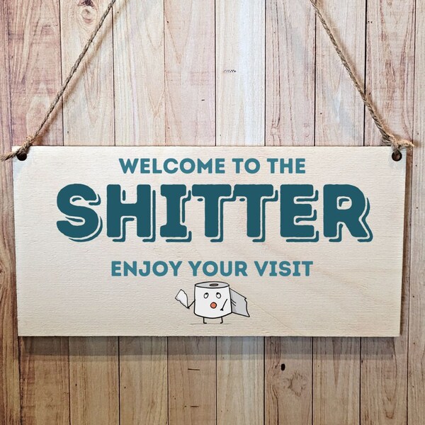 Funny Toilet Sign - Etsy UK