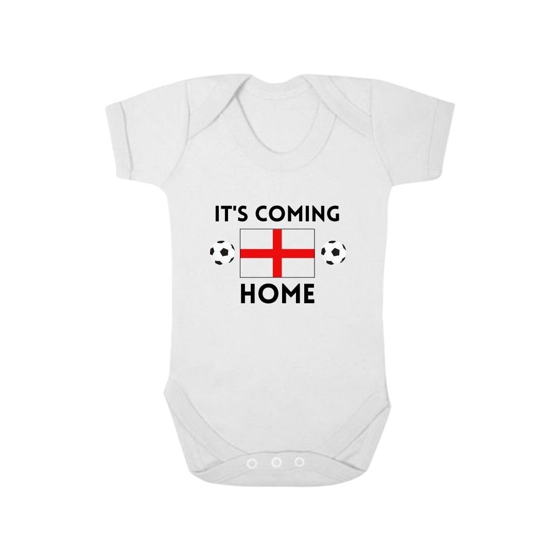 Second Ave England Football Baby Grow Vest White Shortsleeve - Etsy España