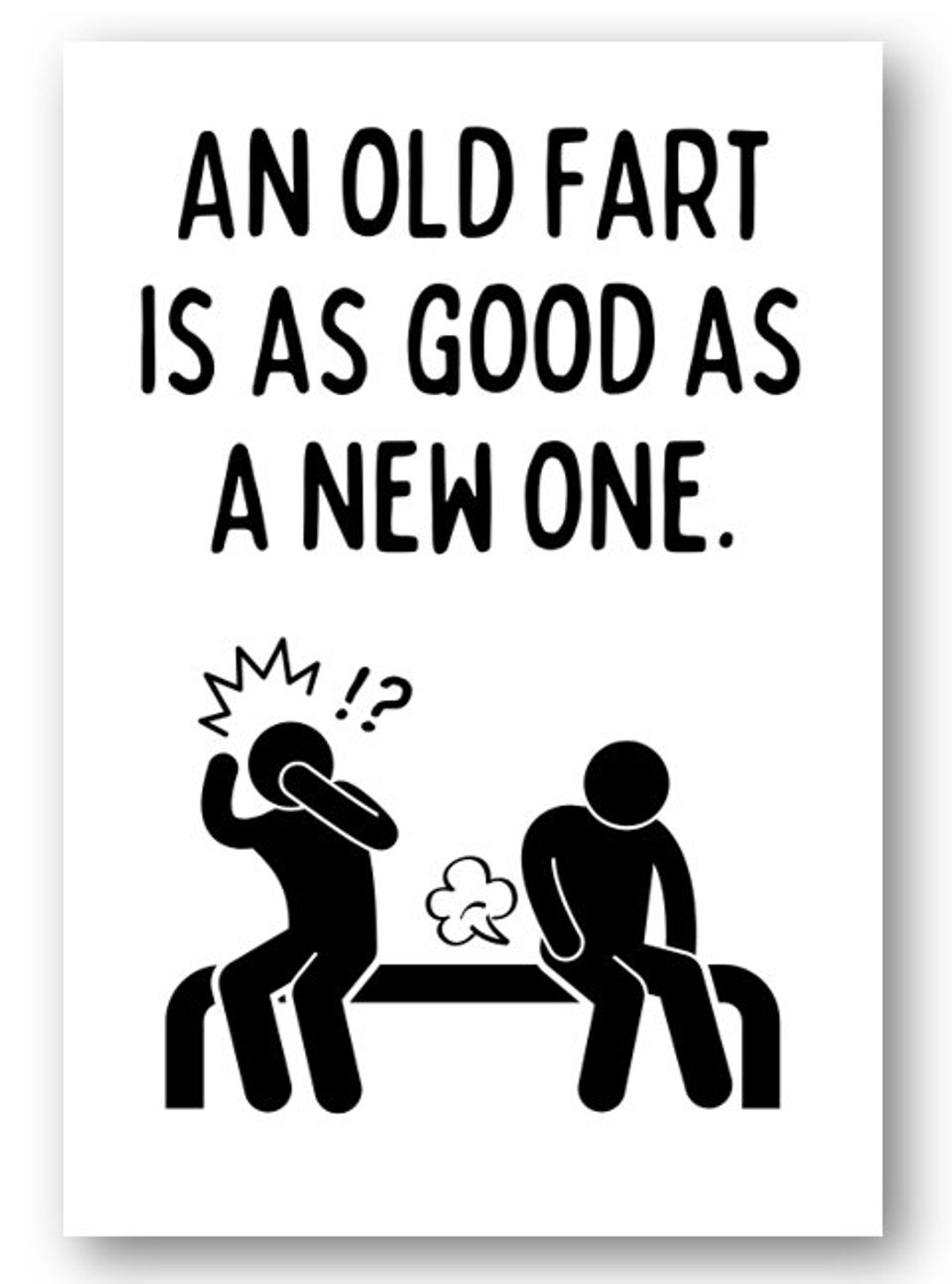 Second Ave Funny Old Fart Happy Birthday Greetings Card - Etsy