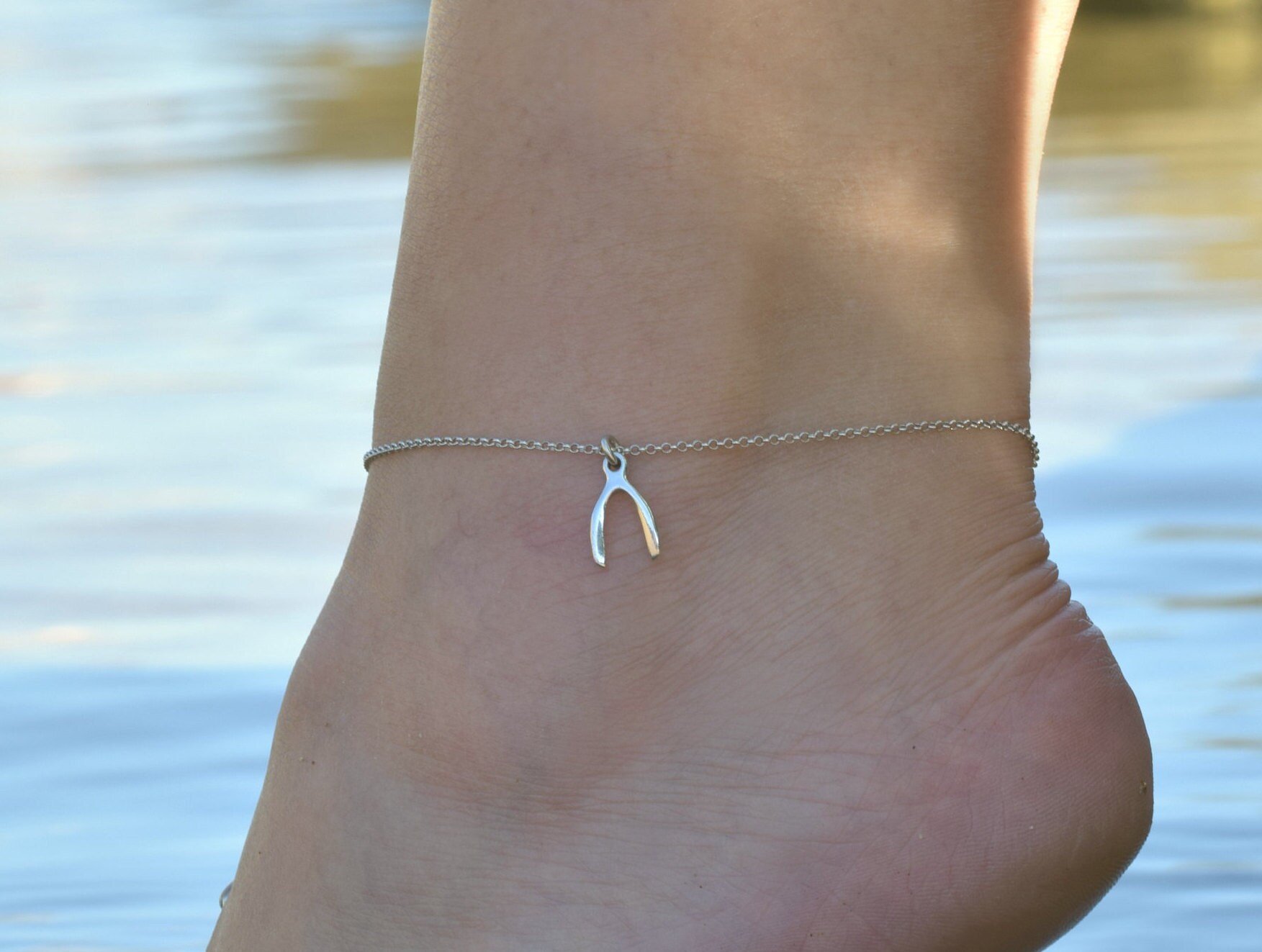 Dainty Anklets for Women Anklet Wishbone Anklet Simple - Etsy