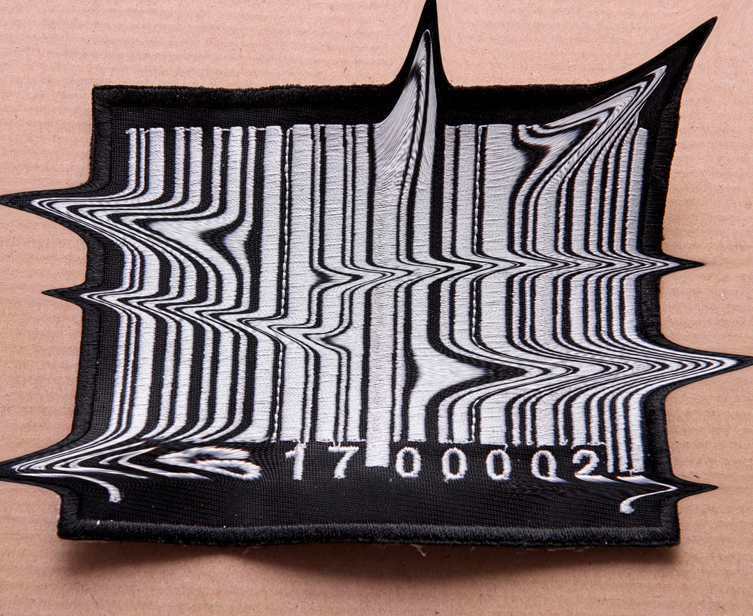 Barcode Patch Heavy Metal Rock Band Real Embroidered Patches - Etsy