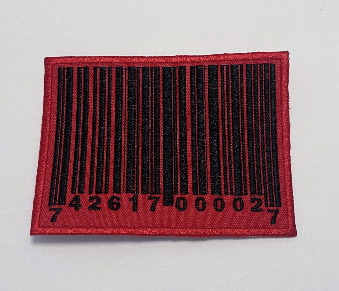 Barcode Patch Heavy Metal Rock Band Real Embroidered Patches - Etsy
