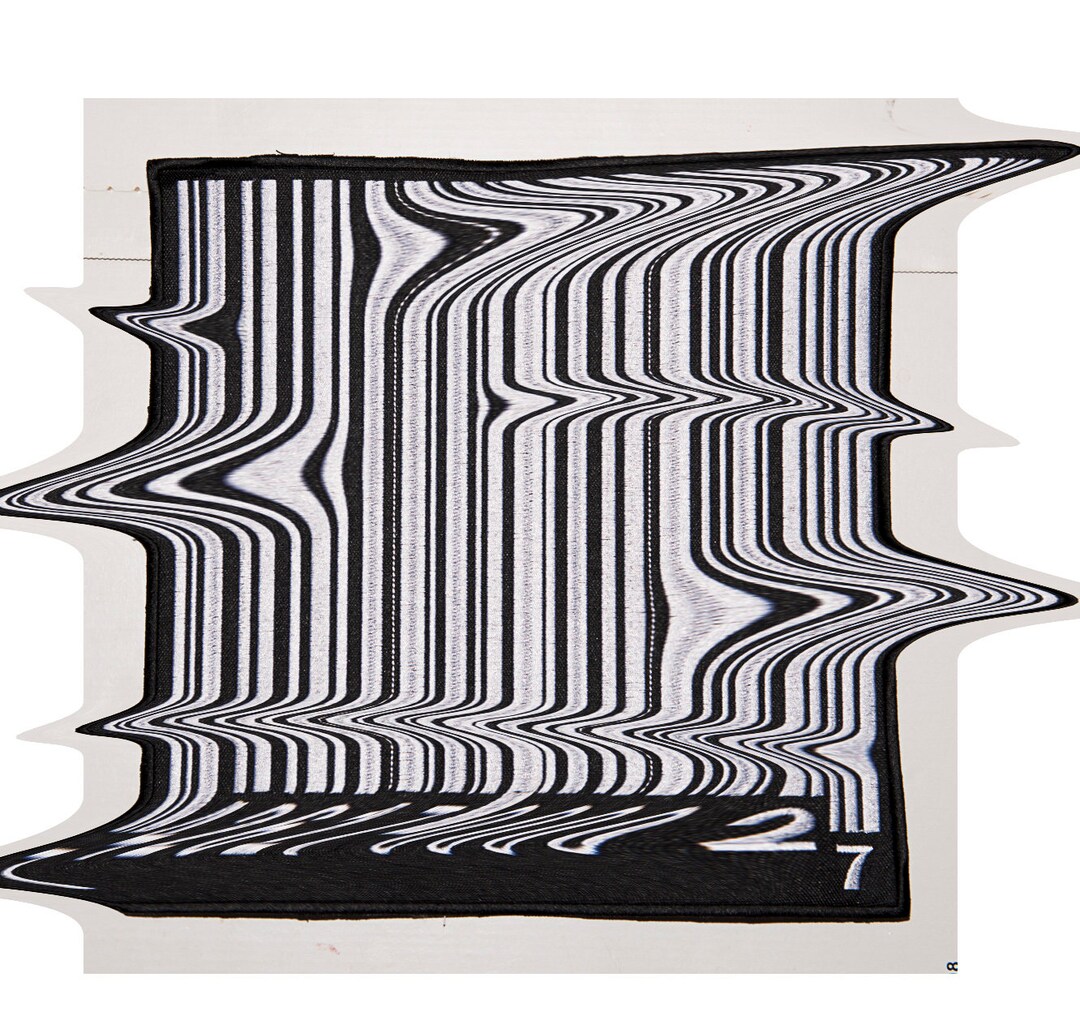 Heavy Metal White Barcode Patch Big 10.5in X 10.5in Jumpsuit - Etsy