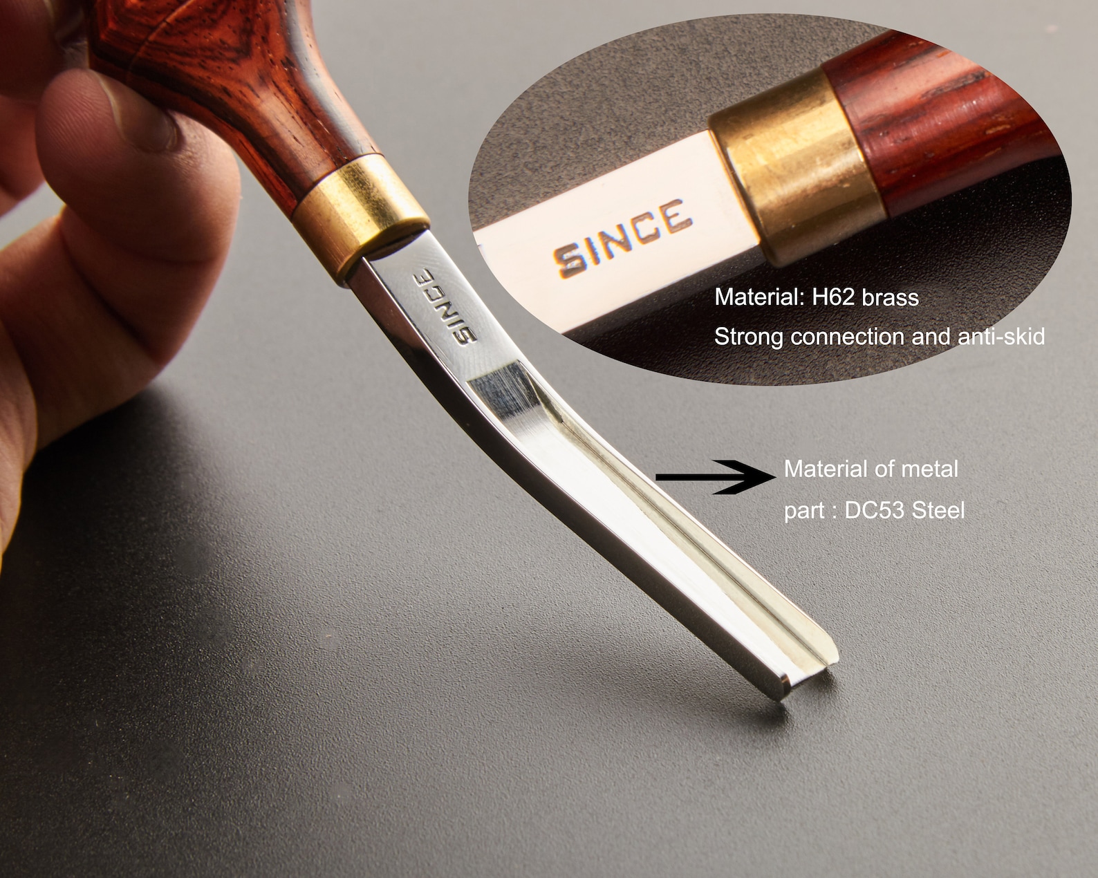 6mm Edge Skiving Tool: Hand Working Leather Edger for Left or Right ...