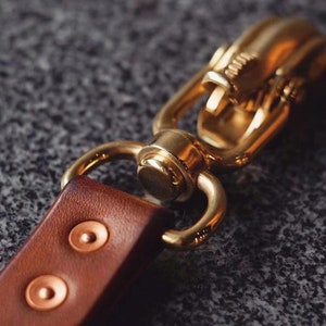 LIMA COPPER Lockable Swivel Clips Trigger Snap Hook Lobster Clasps ...