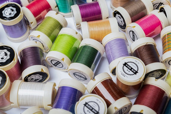 Waxed Linen Thread for Hand Leather Sewing Colorful Stitching - Etsy