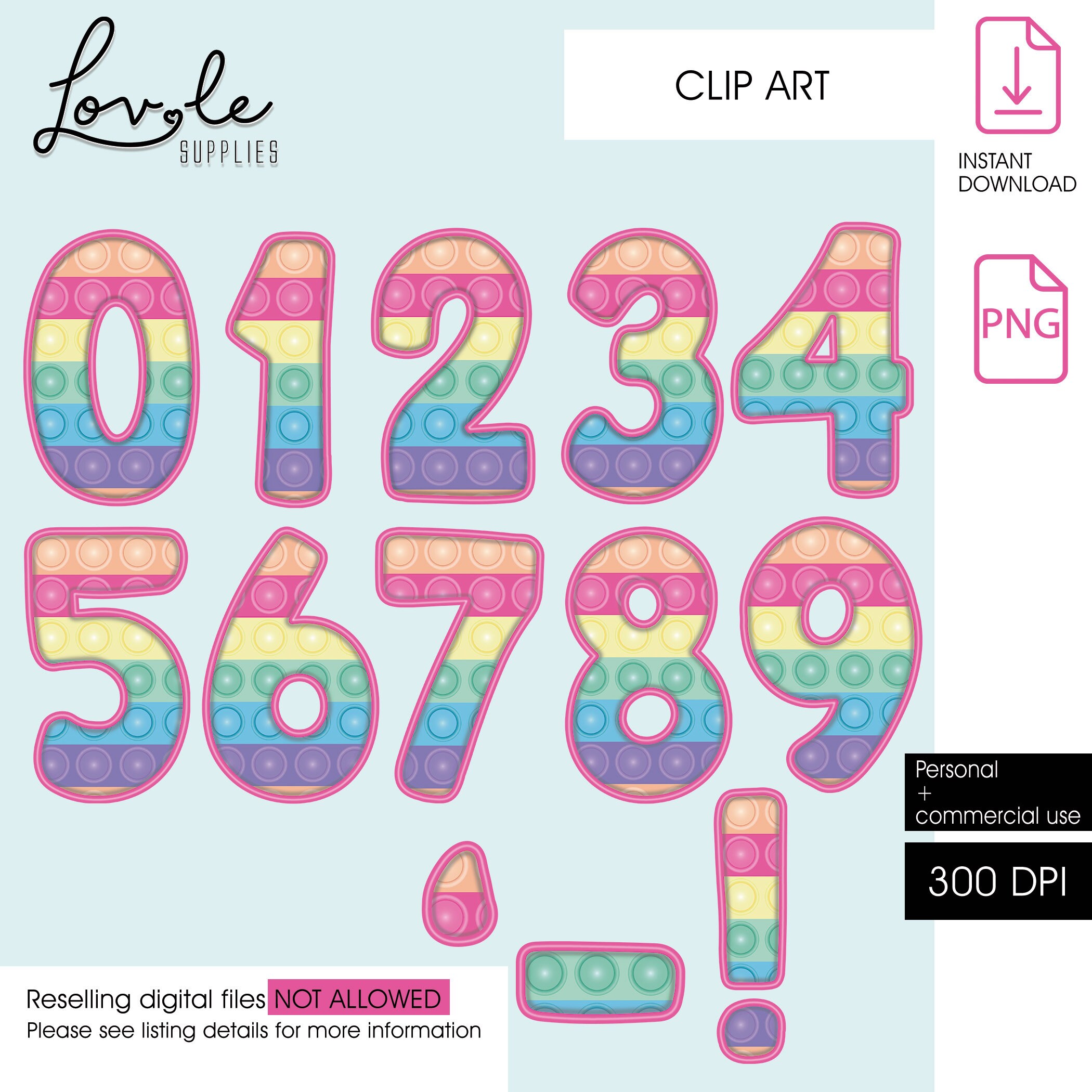 Pop It Digital Alphabet Pop It Font Pop It Pastel Pop It - Etsy
