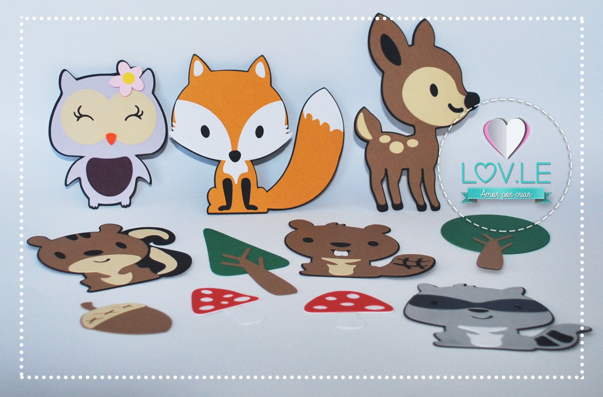 Woodland Animals Svgnursery Woodland Baby Forest Animals - Etsy