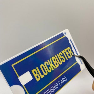 Blockbuster Membership Funny Credit Card Skin-tap to Pay Skin Card ...