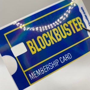 Blockbuster Membership Funny Credit Card Skin-tap to Pay Skin Card ...