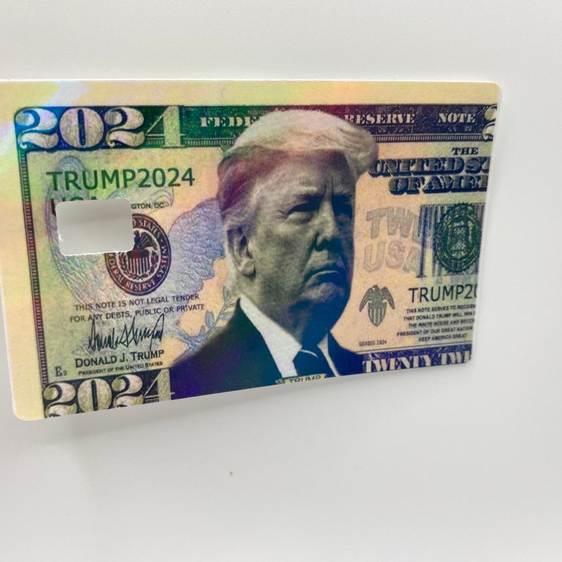 2024 Trump Card Sticker Donald Trump Credit Card Skin Set, Trump Debit ...