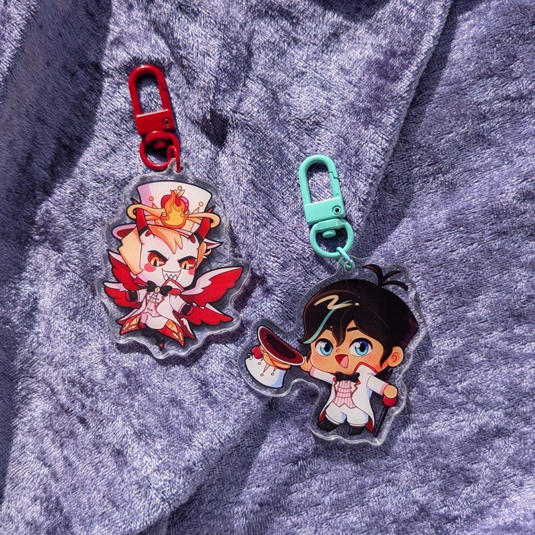 H*azbin Lucifer 2,3 Acrylic Keychains - Etsy