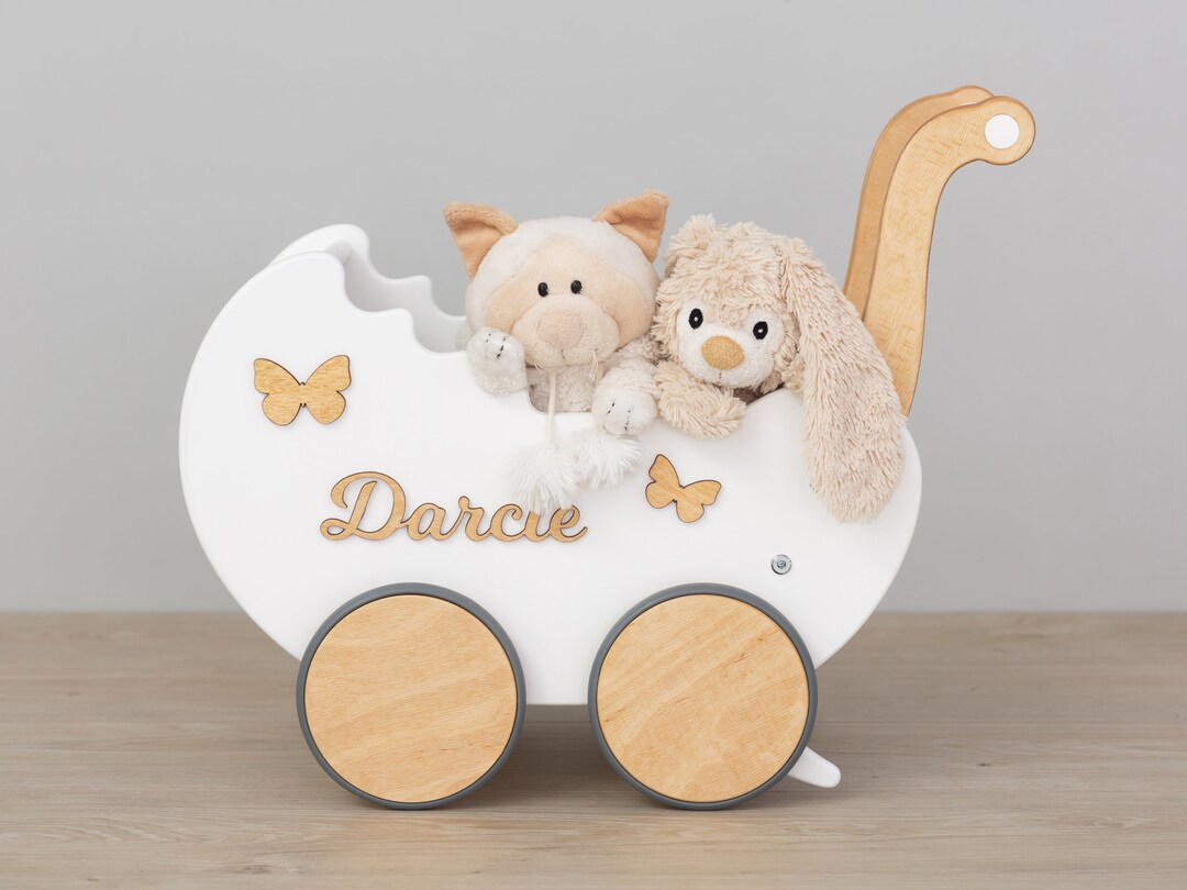 Handmade Wooden Toys for Kids, Baby Pushchair, Children's Doll Carriage ...