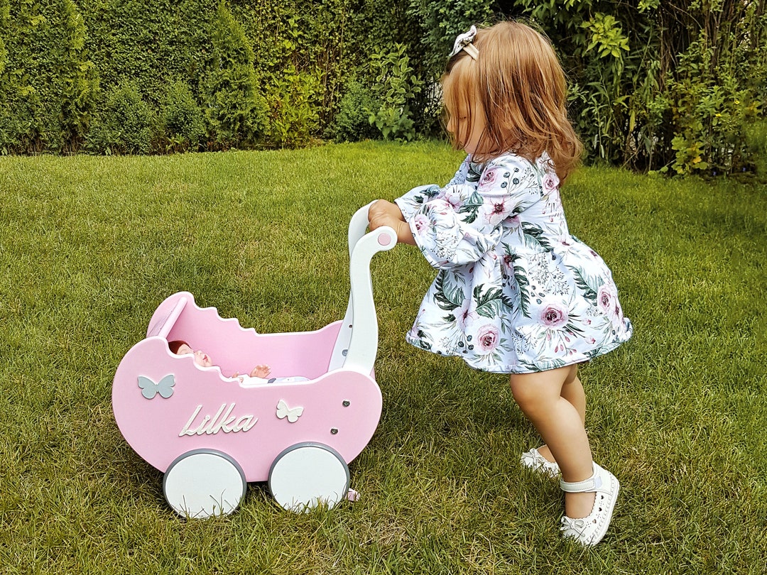 Personalized Wooden Doll Pram, the Perfect Unique 1st Birthday Gift for ...
