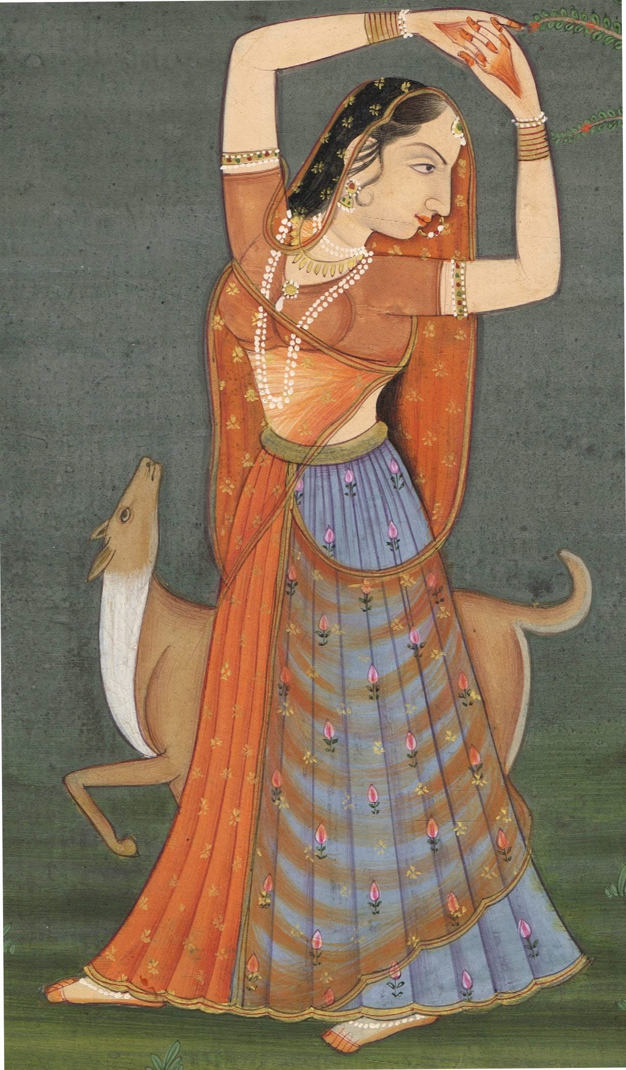 Rajput Queen Miniature Painting – Indian Empress Art on Paper - Etsy