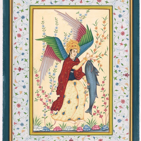 Archangel Raphael Paintings - Etsy