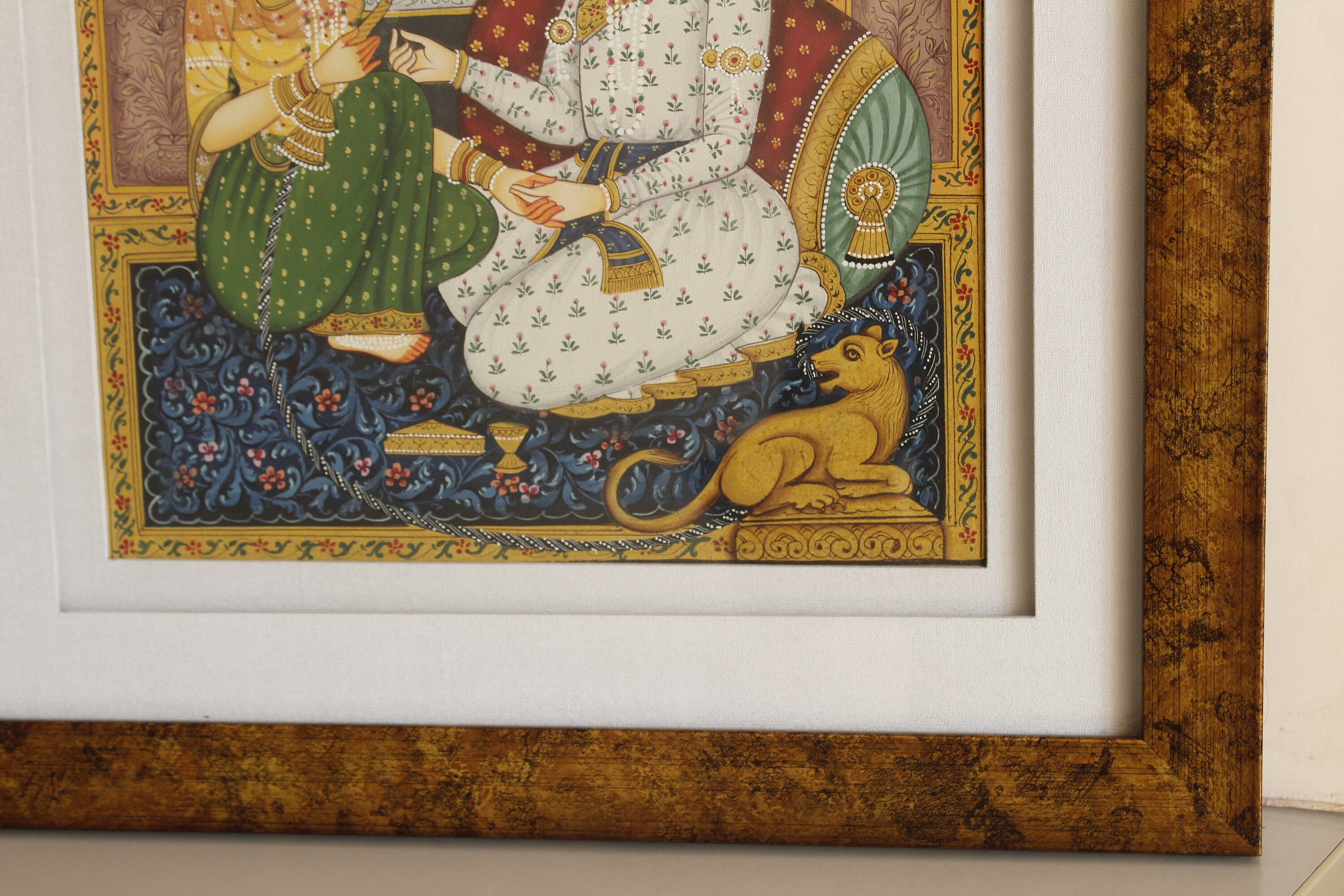 Mughal Miniature Painting of Mughal Emperor Akbar and Empress - Etsy