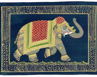 Silk Elephant Art - Etsy