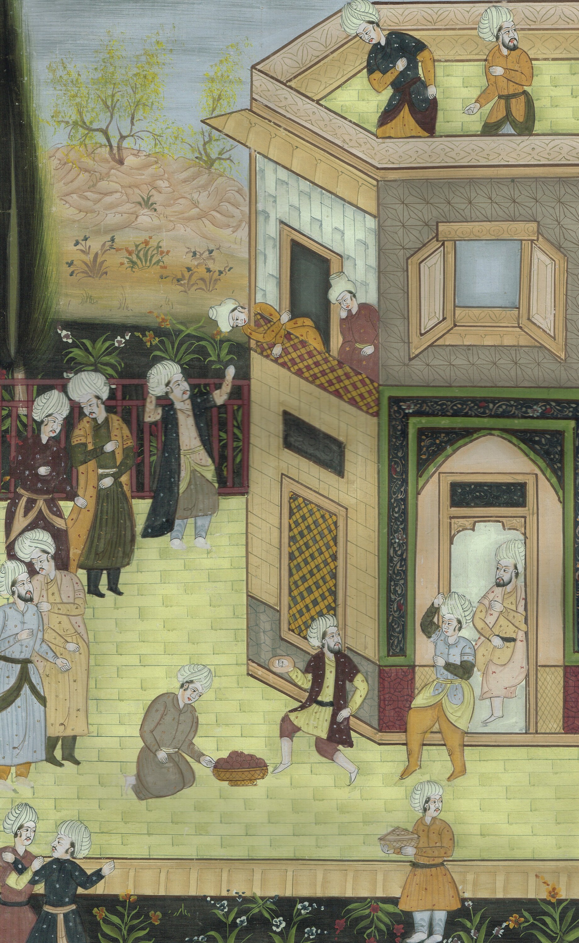 Persian Painting Hand Miniature Fine Art of Persia Court Scene 15.5x21 ...