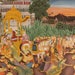 Radha Krishna Painting of Krishna Left Vrindavan Scene Art on Silk ...
