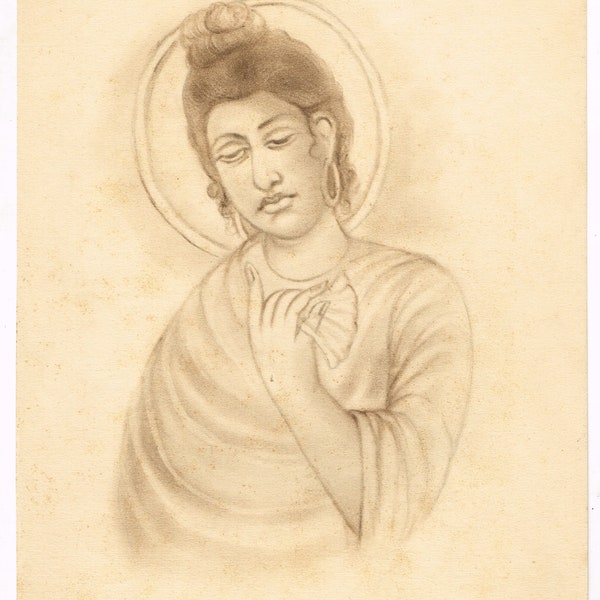 Buddha Drawing - Etsy
