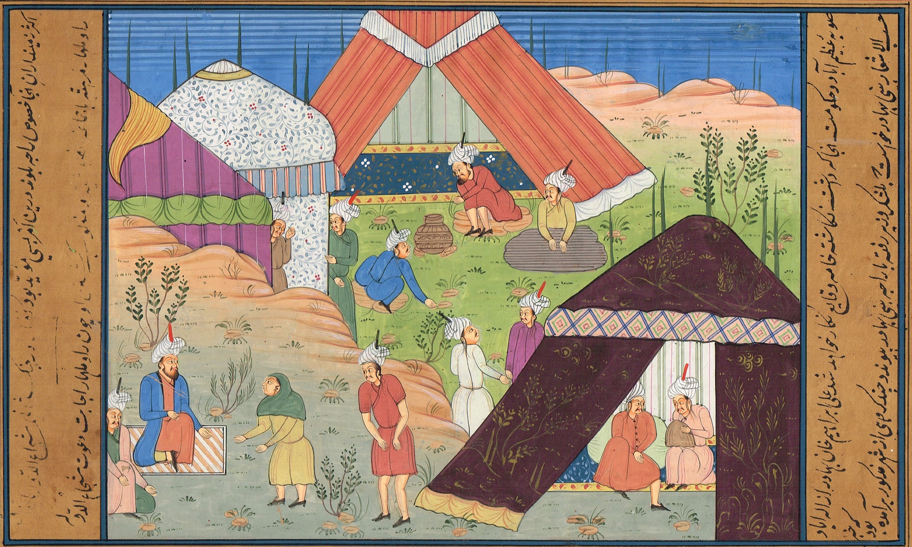 Handmade Persian Miniature Painting of Persian Empire Art on Paper ...