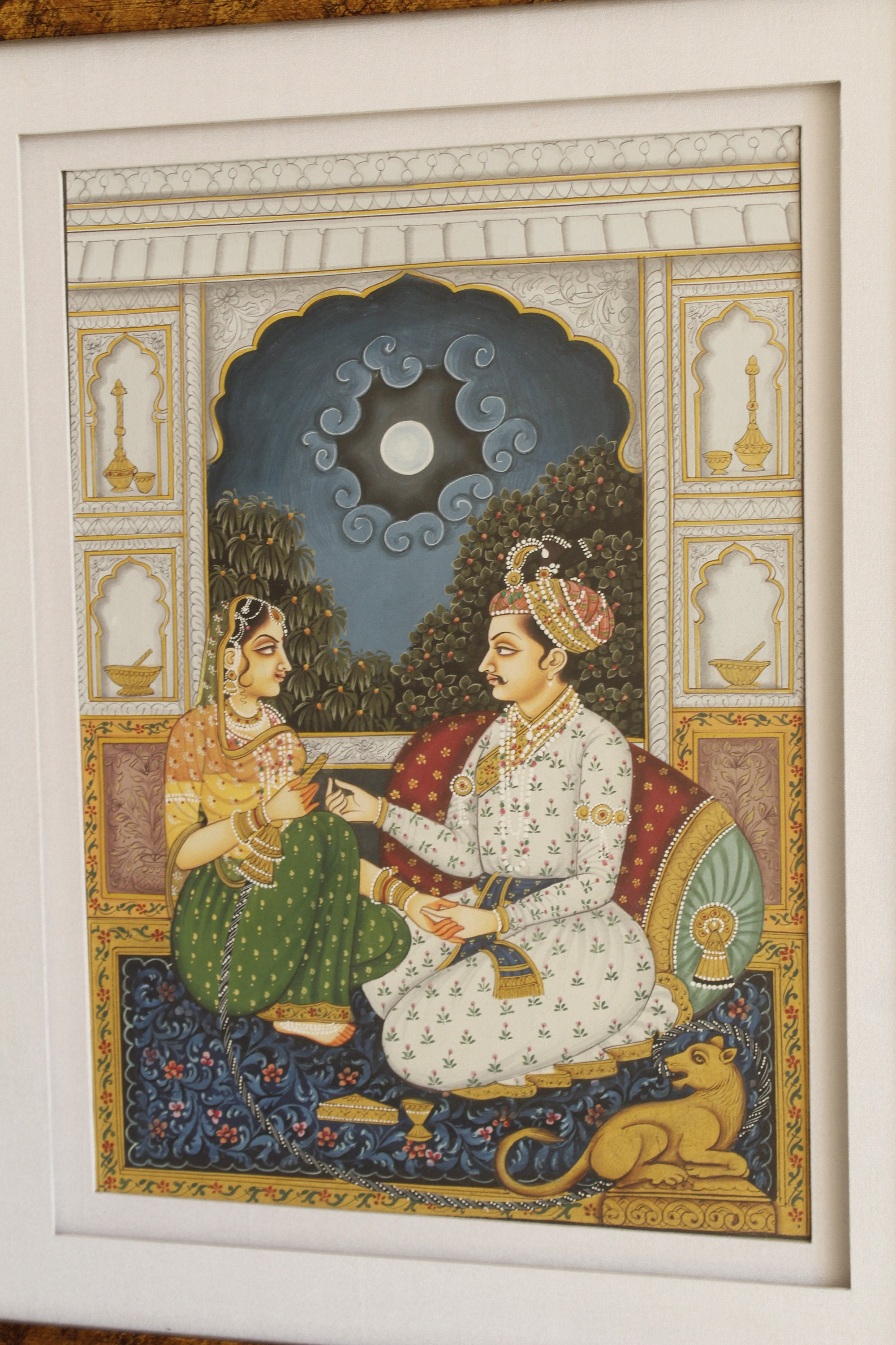 Mughal Miniature Painting of Mughal Emperor Akbar and Empress - Etsy