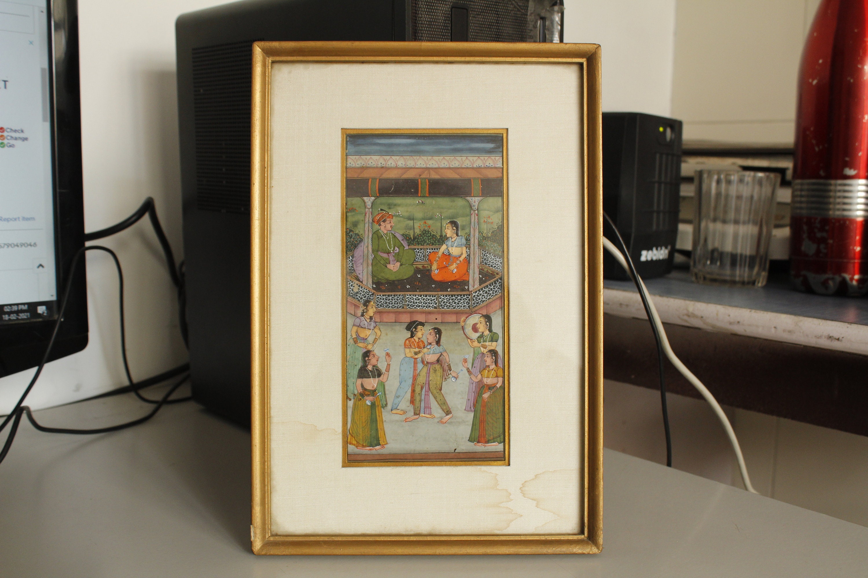 Mughal Miniature Painting of Emperor and Empress Enjoying - Etsy
