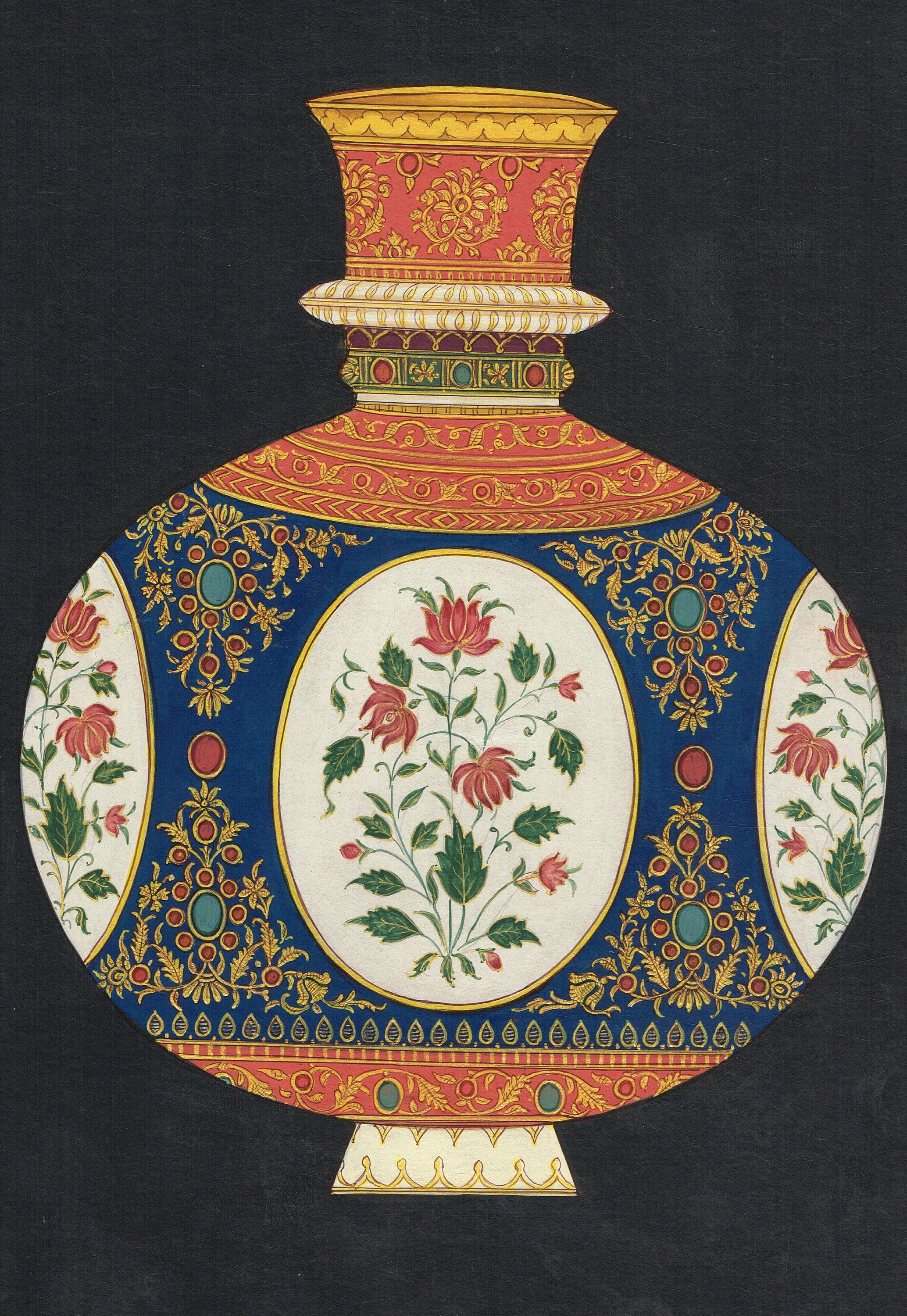 Indian Miniature Painting of Surahi Water Pot Handmade Gouache - Etsy