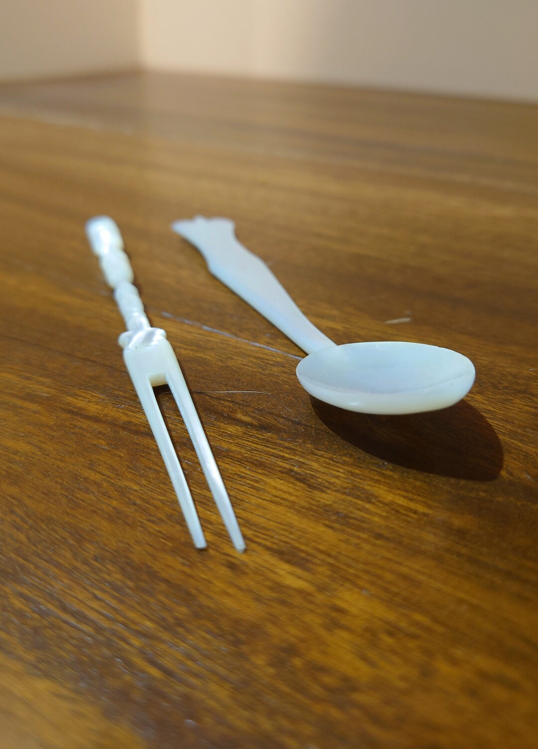 Cute MOP Pickle Fork and Caviar Spoon - Etsy