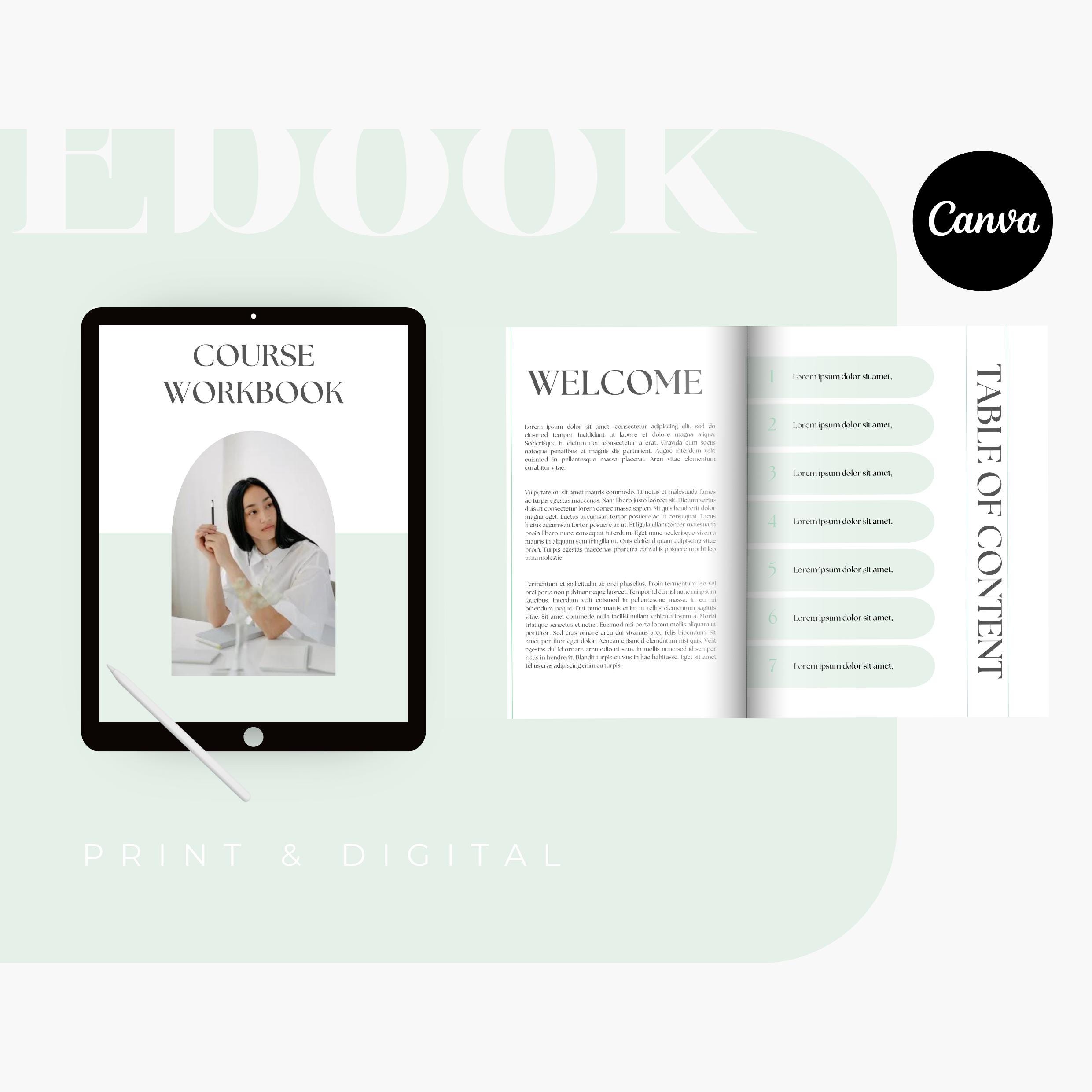 Canva Ebook Template: Course Workbook (digital Download) - Etsy