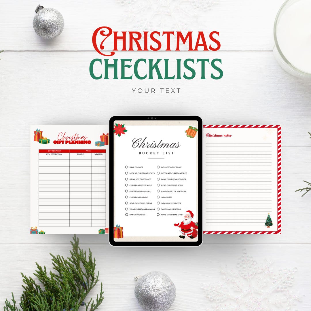 Ultimate Christmas Checklist Printable – Holiday Planning Made Easy - Etsy
