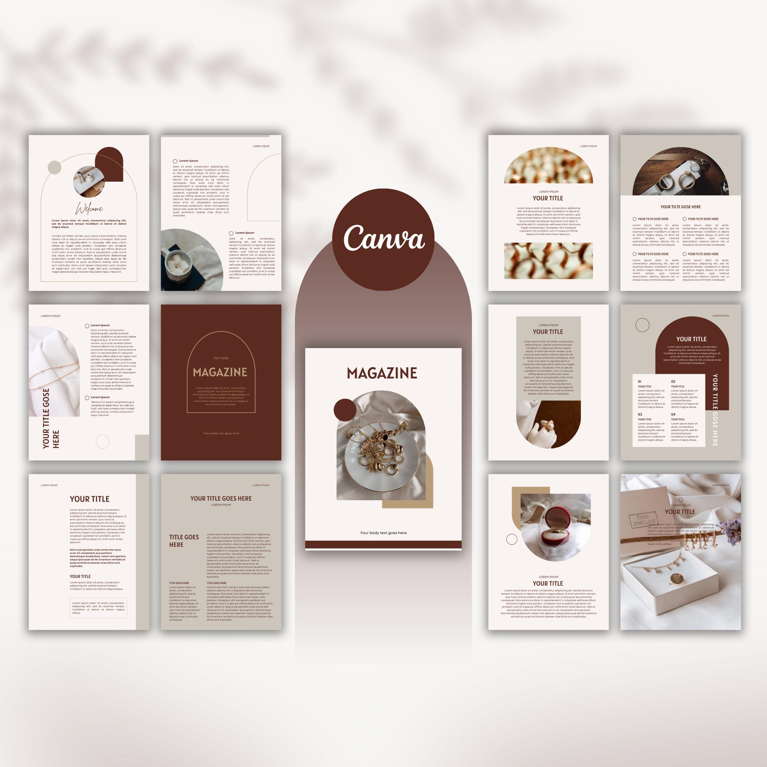Chic & Modern Magazine Canva Template : Elevate Your Content With Style ...