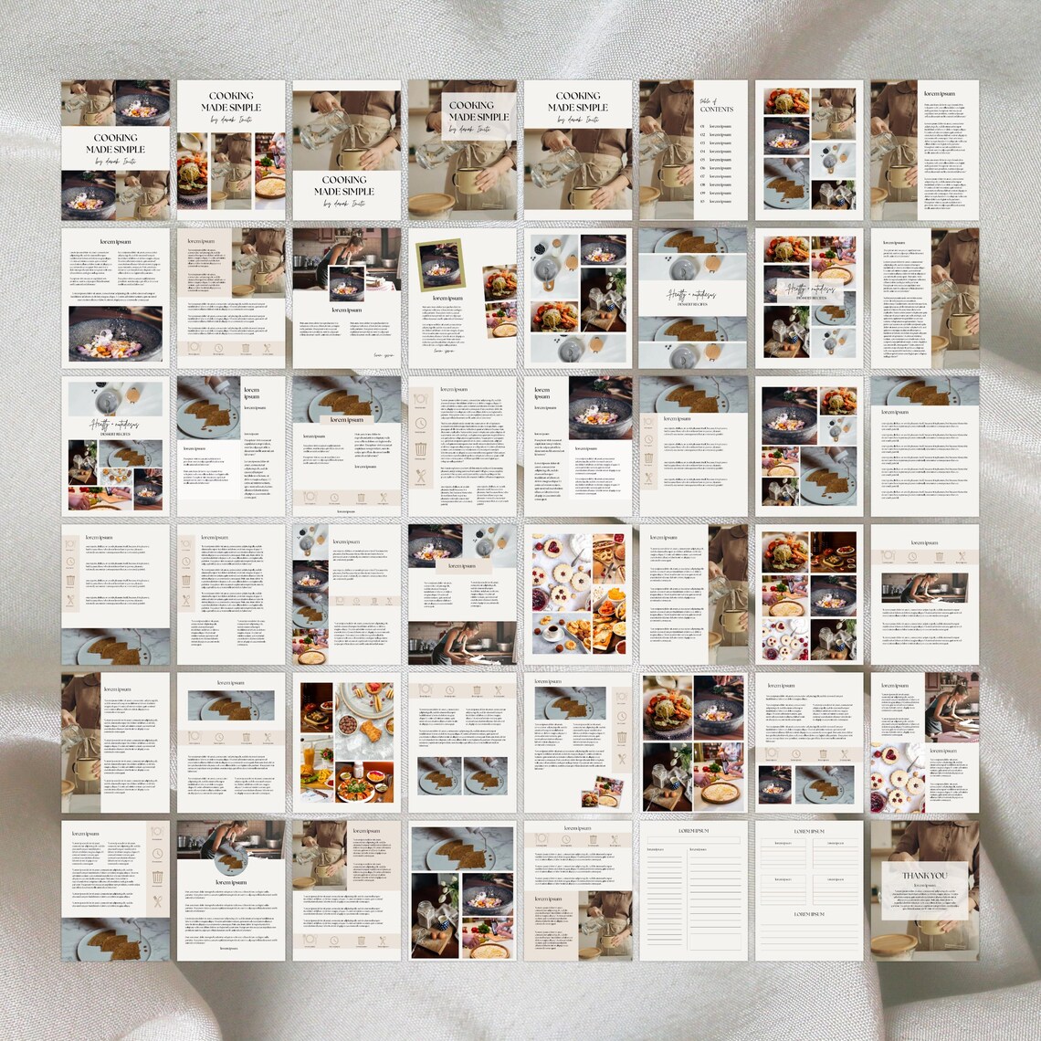 Editable Recipe Book Template: Printable Cookbook (canva Templates) - Etsy