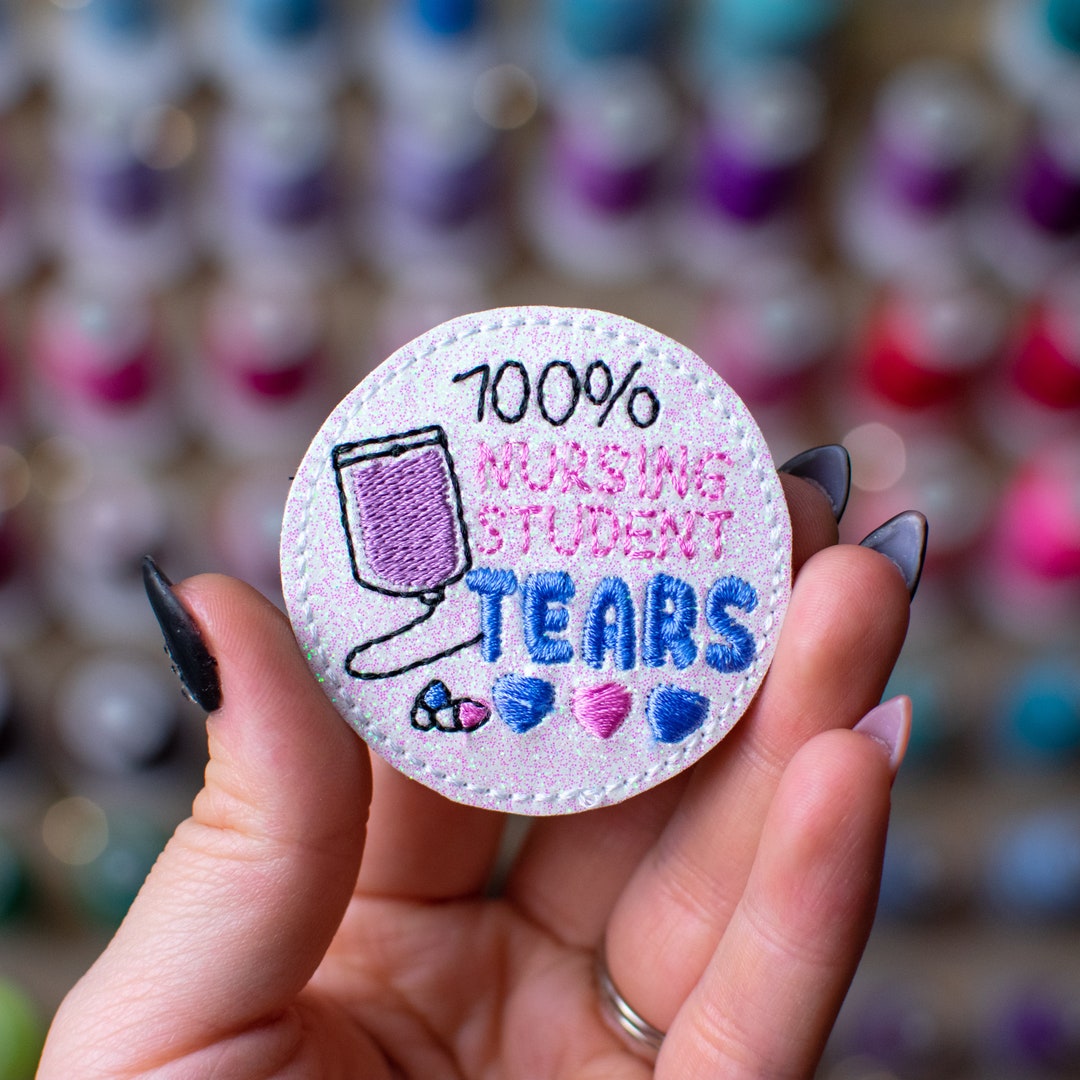 Nursing Student Tears Embroidery Design - Etsy