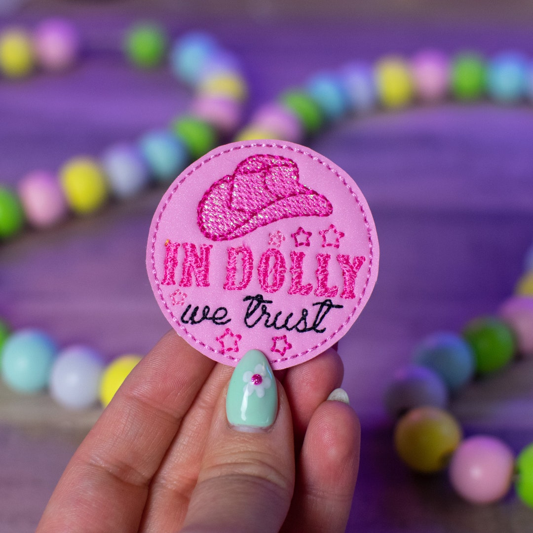 We Trust Pink UNCUT Single Feltie - Etsy