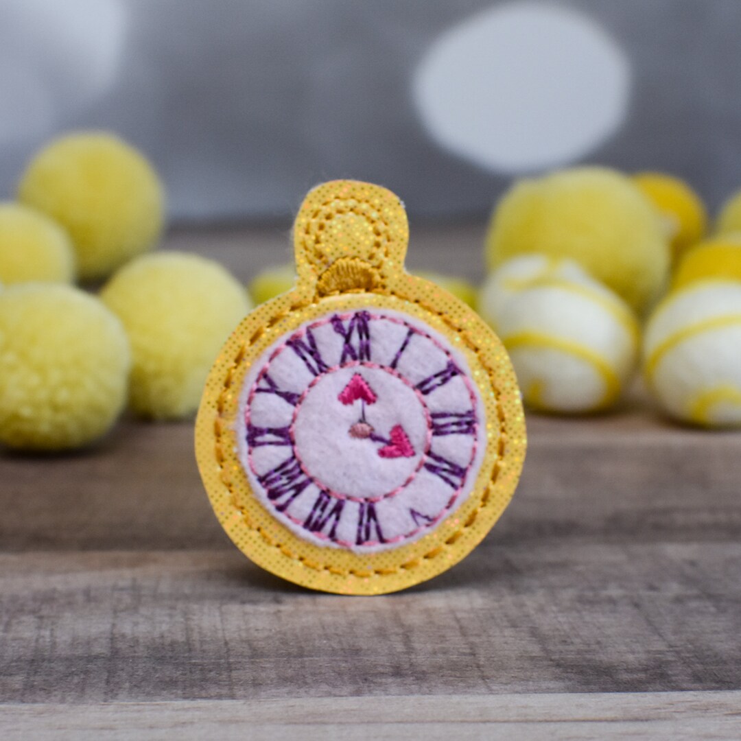 Pocket Watch Feltie Embroidery Design - Etsy