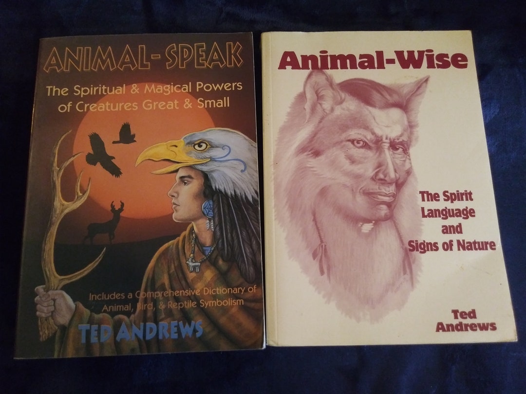 Animal Speak & Animal Wise by Ted Andrews - Vintage First Editions - Etsy