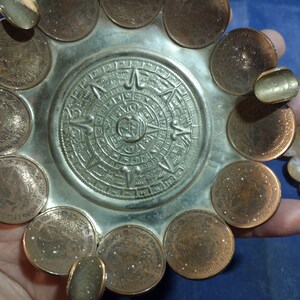 Vintage, Rare Mayan God Metal Coin Charcoal/incense Burner/ashtray ...