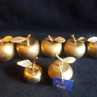 Vintage Brass Apple Bell - Etsy