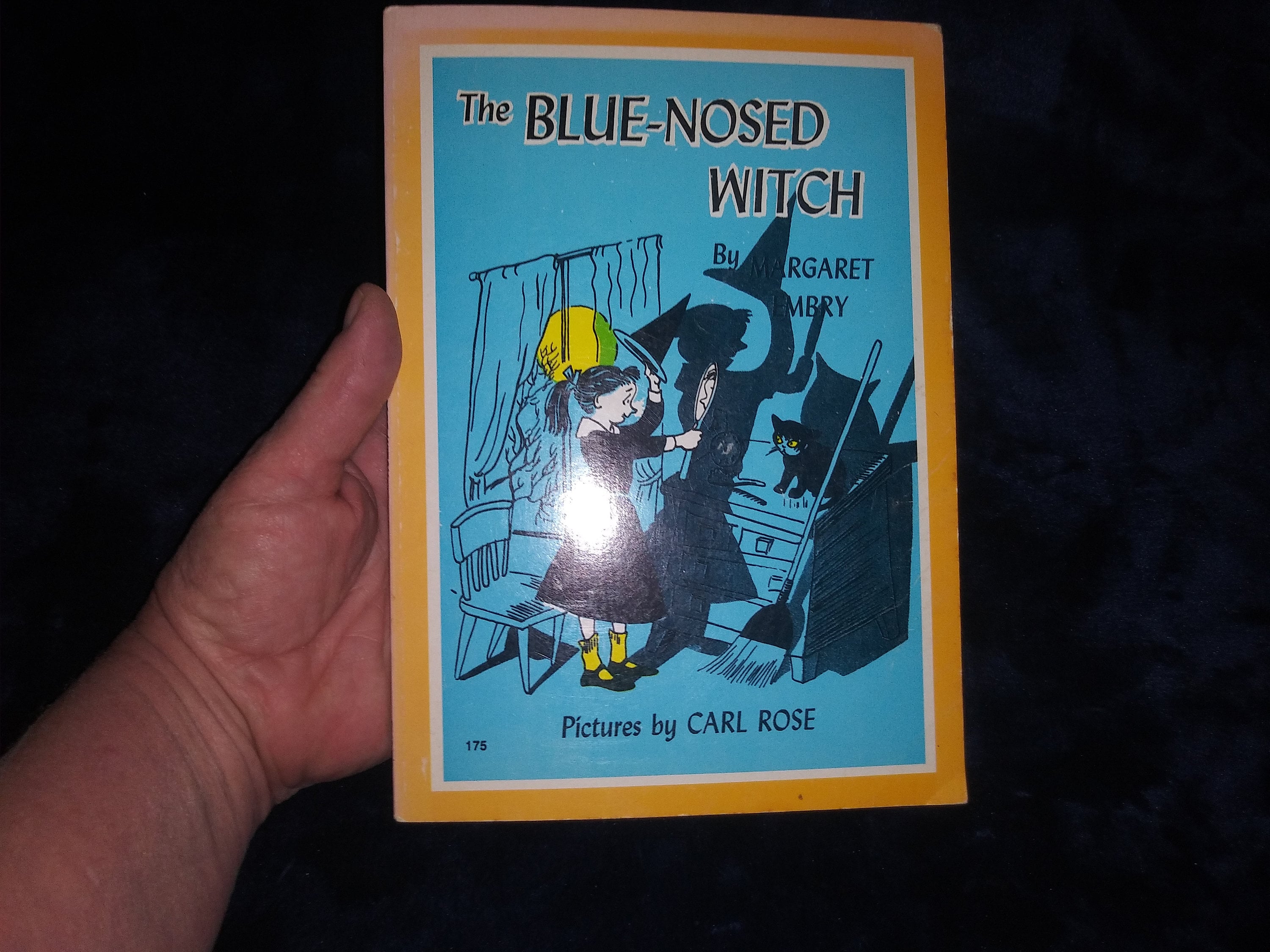 Vintage Children's Witch Book-the Blue-nosed Witch by - Etsy