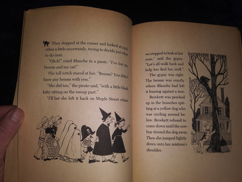 Vintage Children's Witch Book-the Blue-nosed Witch by - Etsy