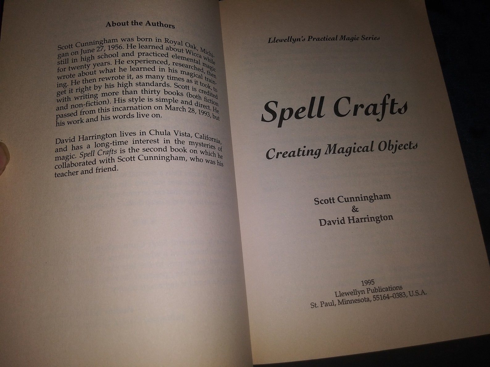 Spell Crafts: Creating Magical Objects by Scott Cunningham and David B ...