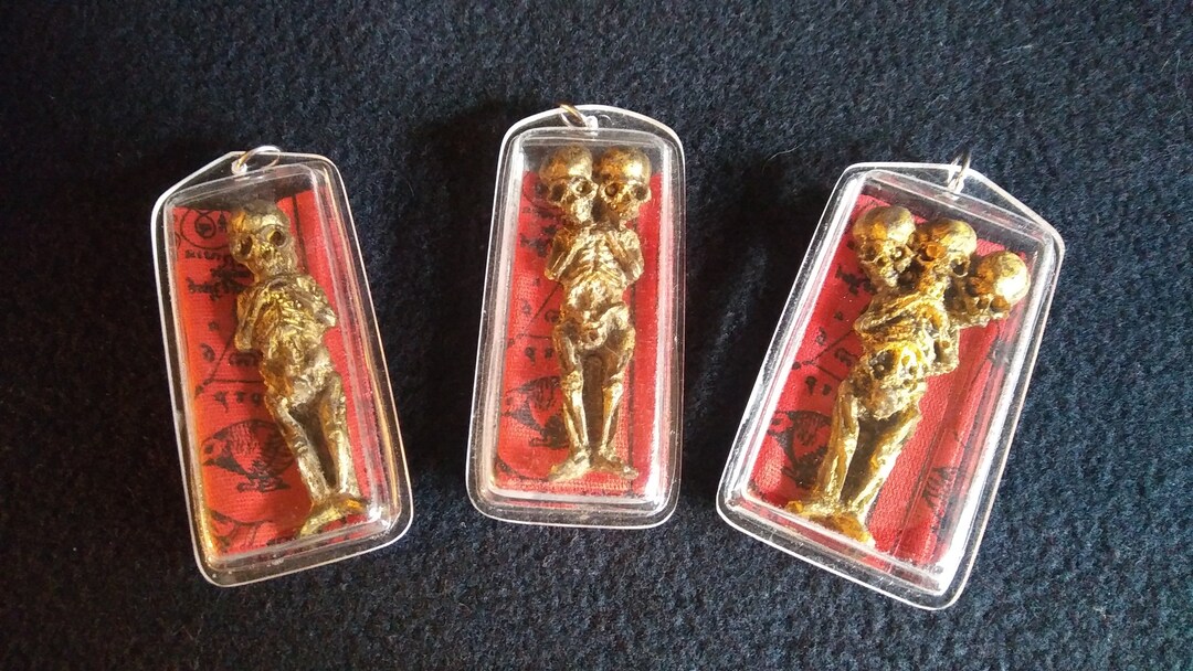 Vintage Kuman Thong Talisman-golden Ghost Boy-one Golden Ghost Boy From ...